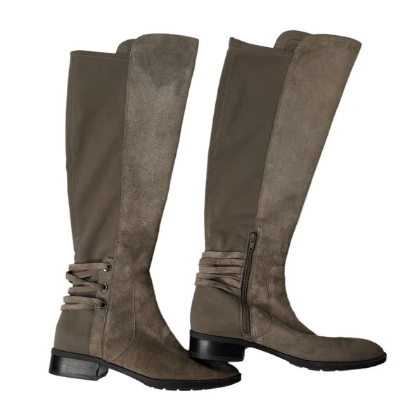Vince Camuto | Shoes | Vince Camuto Pauletta Womens Gray Suede Over The ...